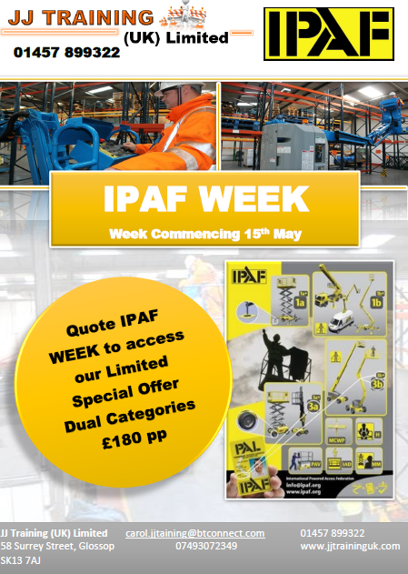 *Special Offer* IPAF Week - JJ Training (UK) Limited - Northwest
